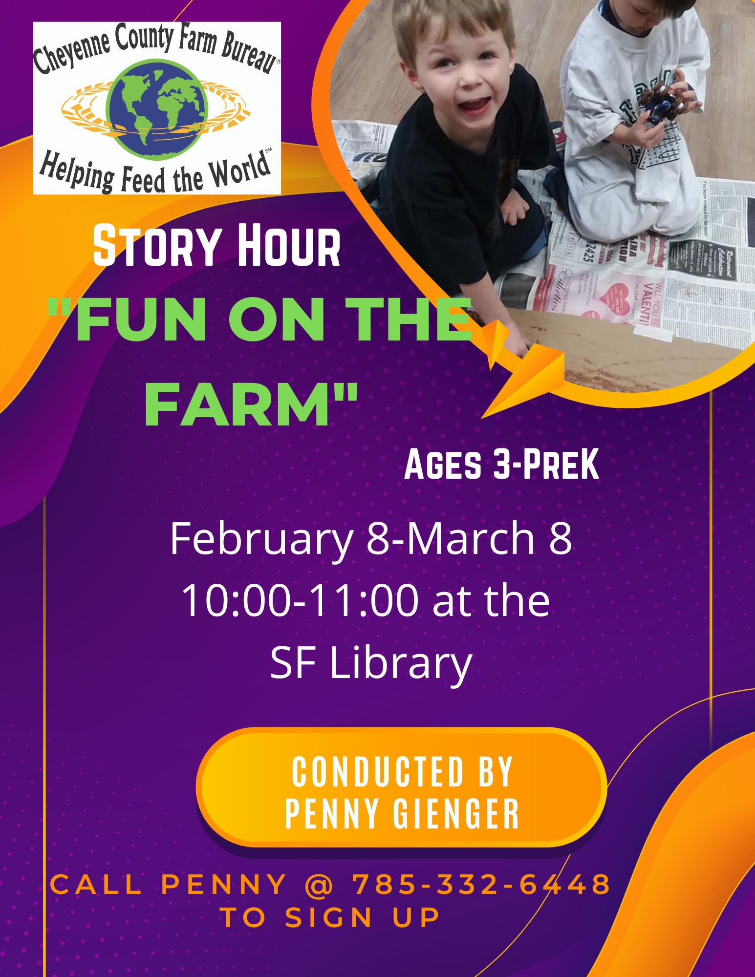 Story Hour “Fun On The Farm” – The City of St. Francis